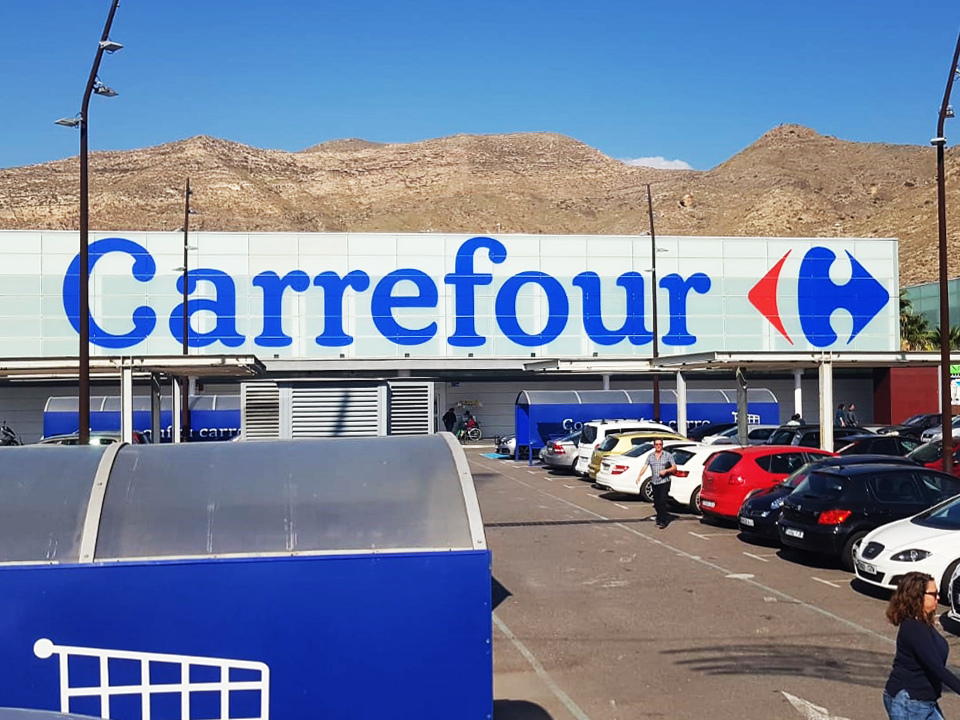 Rotulación Corporativa sobre Fachada, Carrefour Vicar (Almería) – Grupo ...